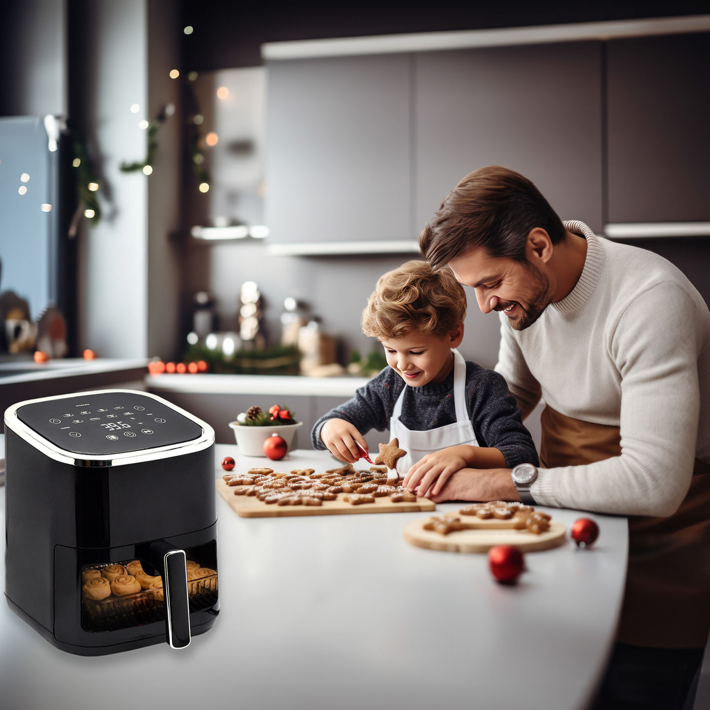 Freidora de Aire Tezzio 4L: Cocina Saludable y Deliciosa - Ferrenovo Online
