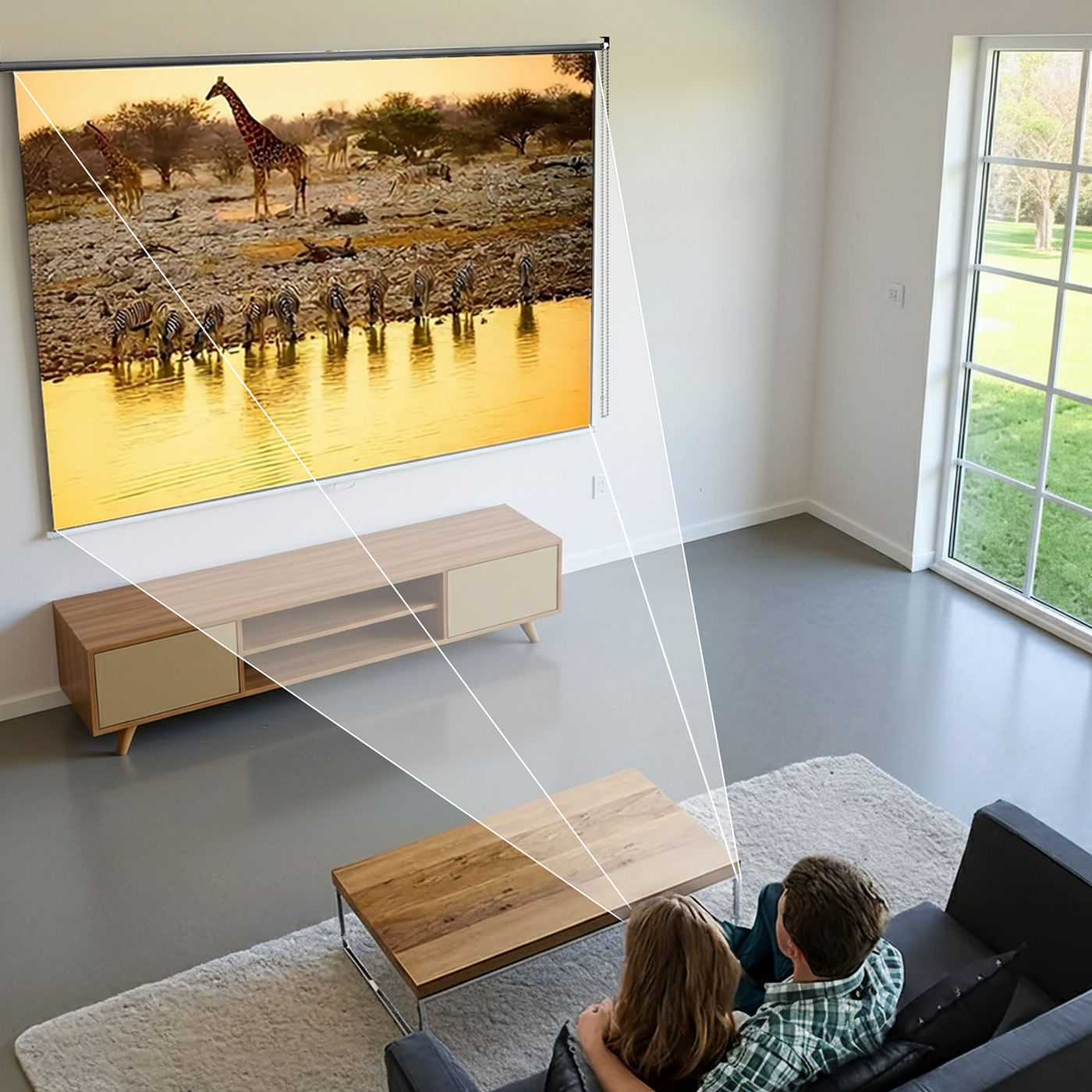 Telón Reflectivo Retráctil Manual 100” - Tienda Oficial VTA